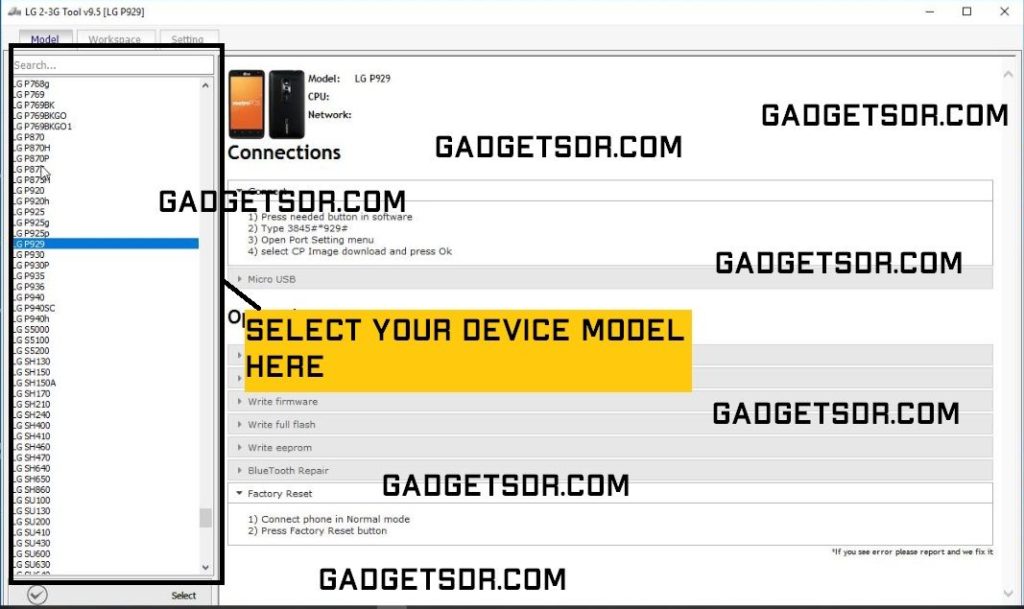 Download Z3X LG 2-3G Tool V9.5 (Withloader) Free Latest
