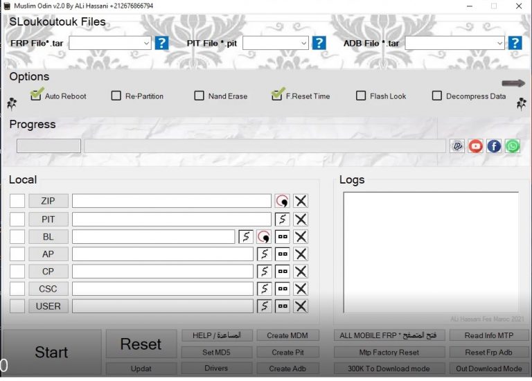 Download Muslim Odin Tool 2.0 Setup - All Android MTP FRP Bypass Tools