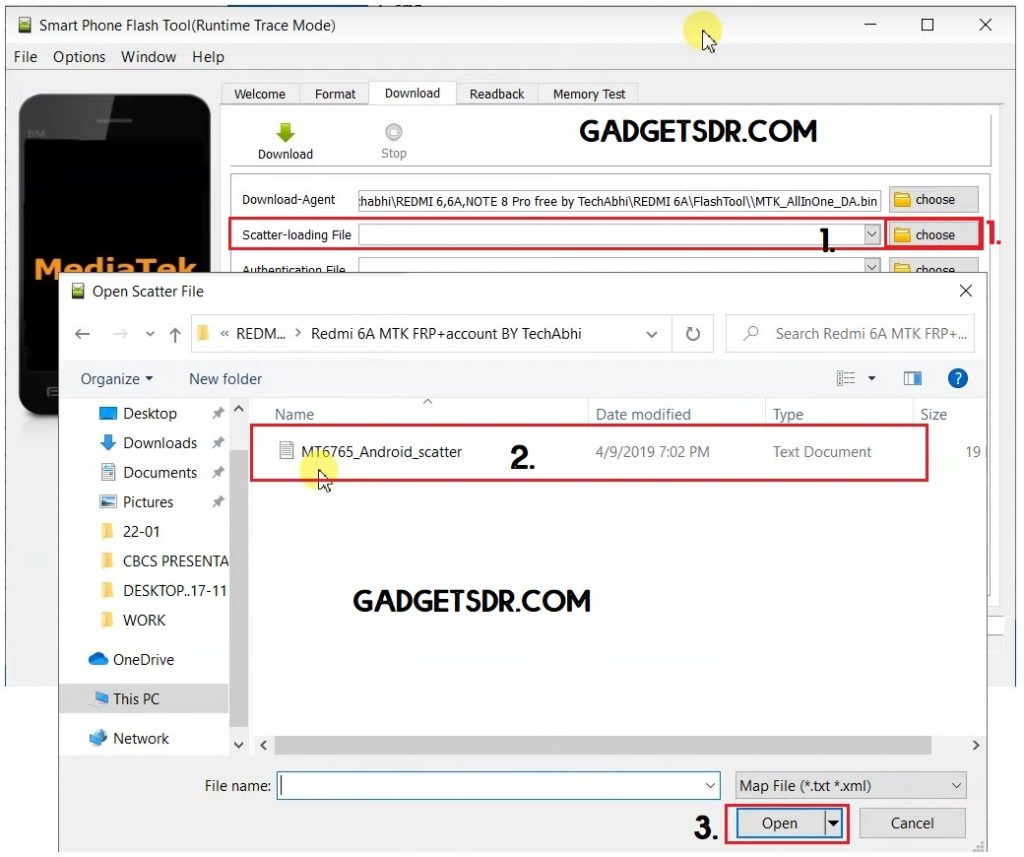 Oppo A83 Unlock File Pattern FRP Pin Remove No Auth – SP Flash Tool